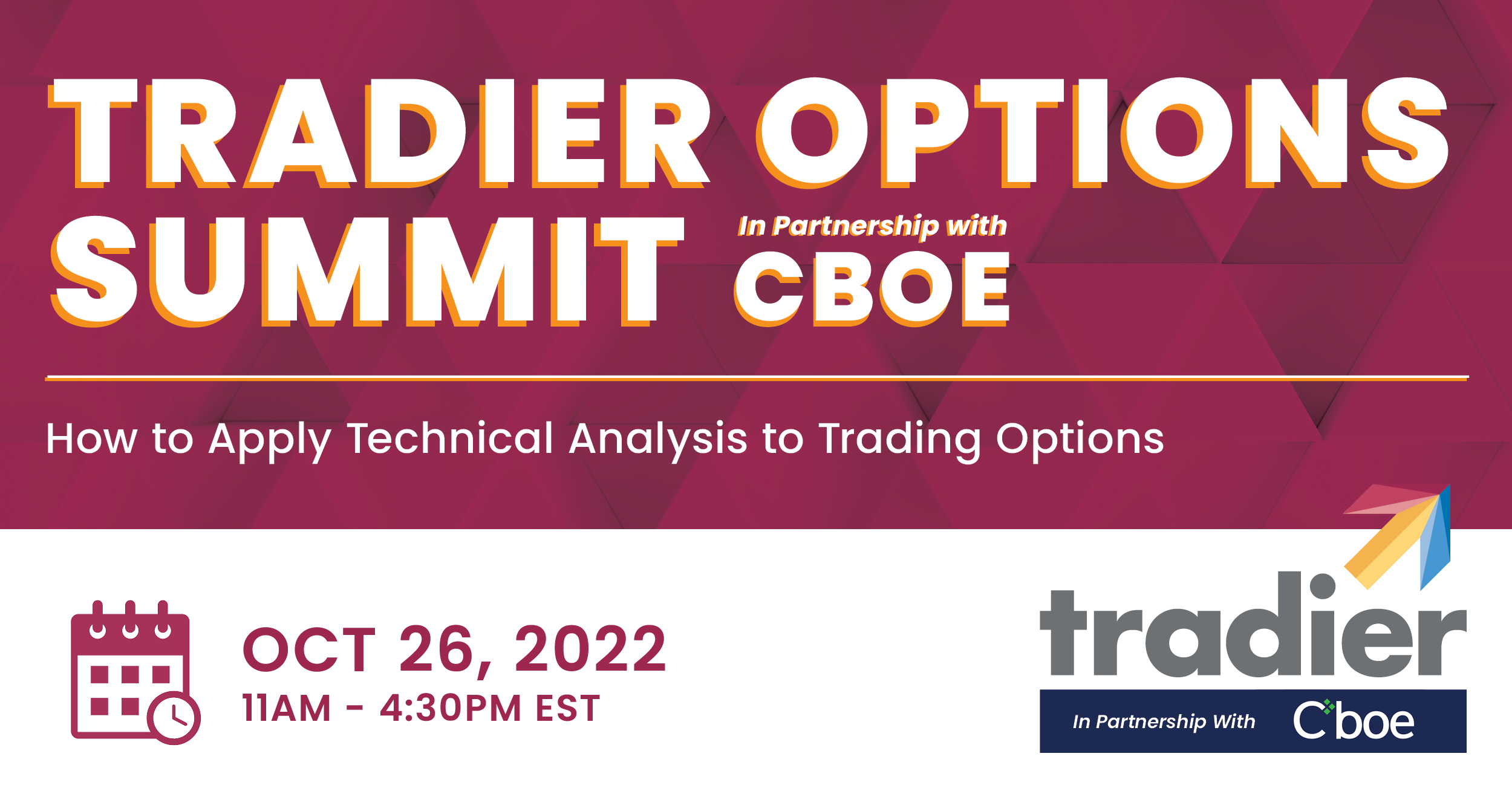 Tradier Hosts Third Virtual Options Trading Summit With Cboe